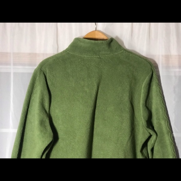 Basic Editions | Sweaters | Basic Editions Womens Quarter Zip Green ...